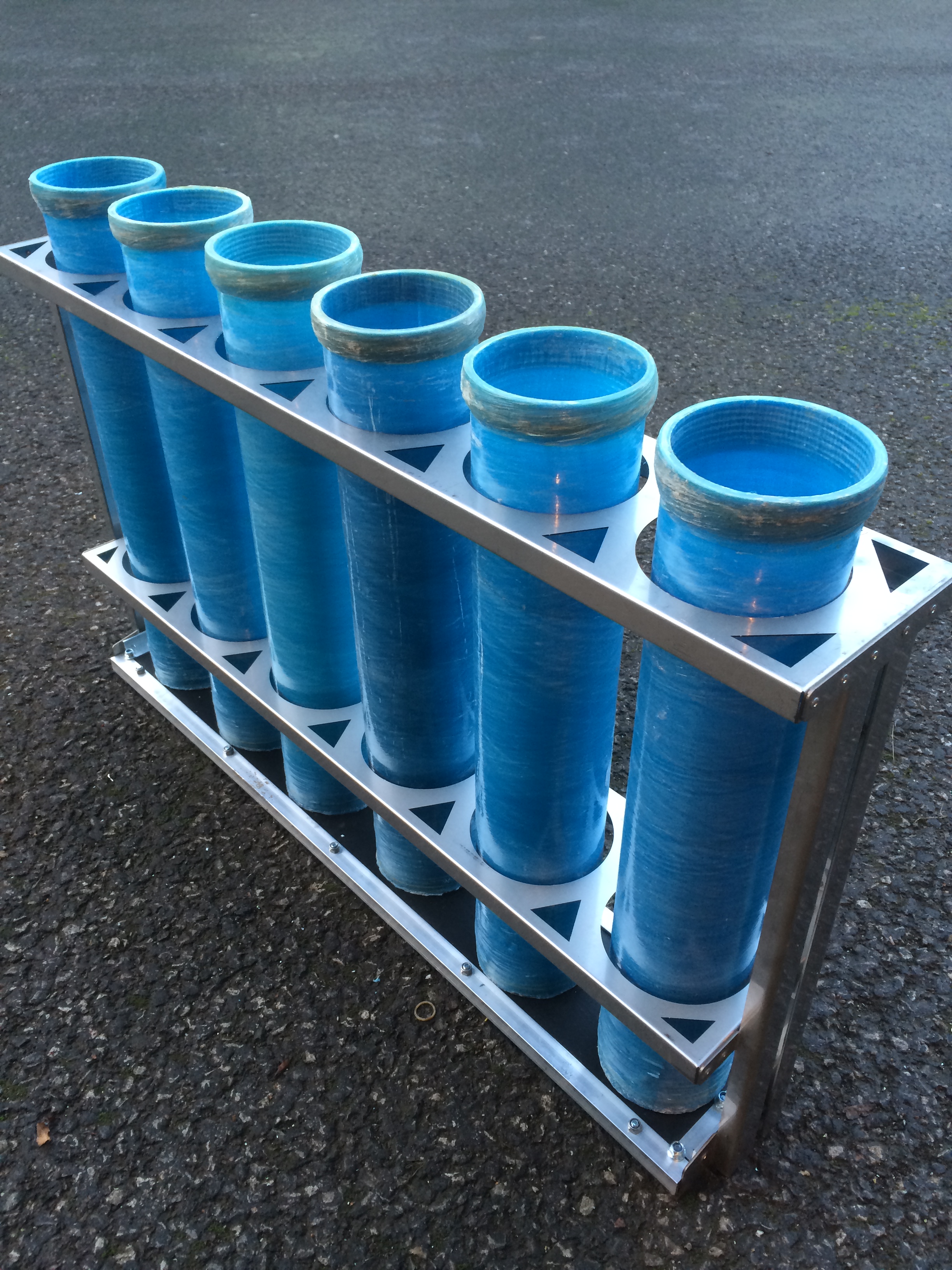 100mm mk3 mortar rack w/tubes | Pyroquip | Manufacturers of ...